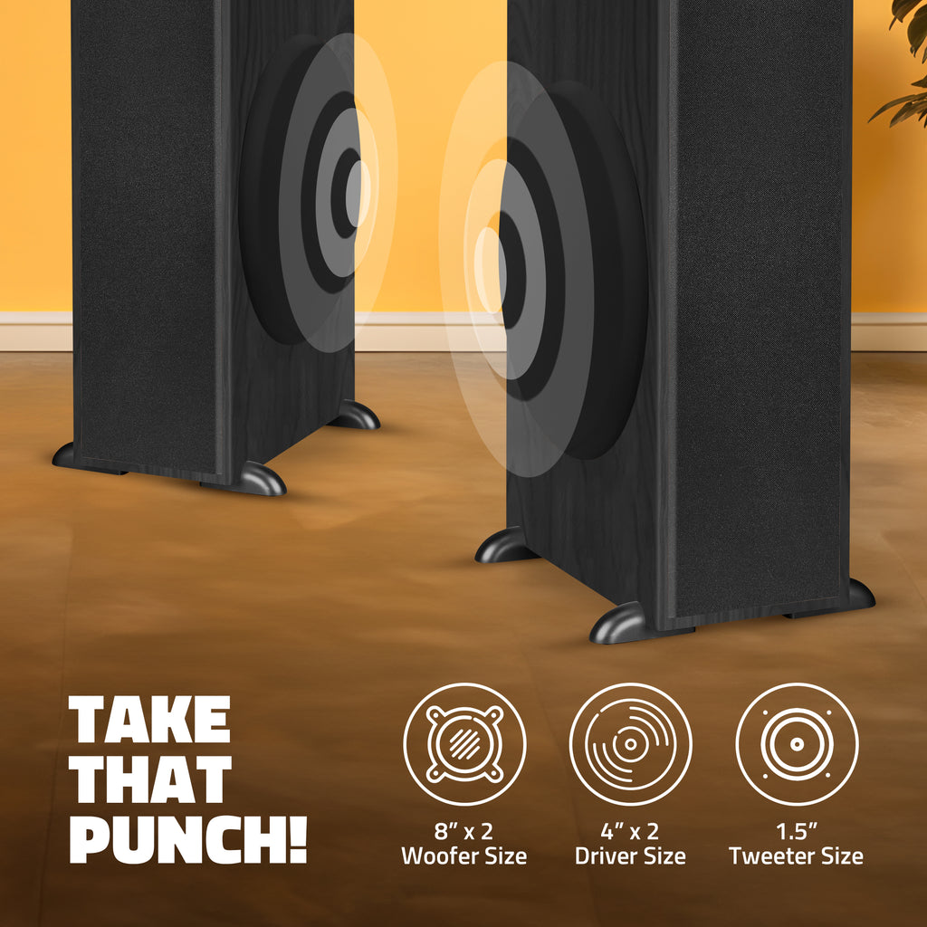 SoundHub 400 Bluetooth Tower Speaker with Bluetooth/HDMI/AUX in/Optica