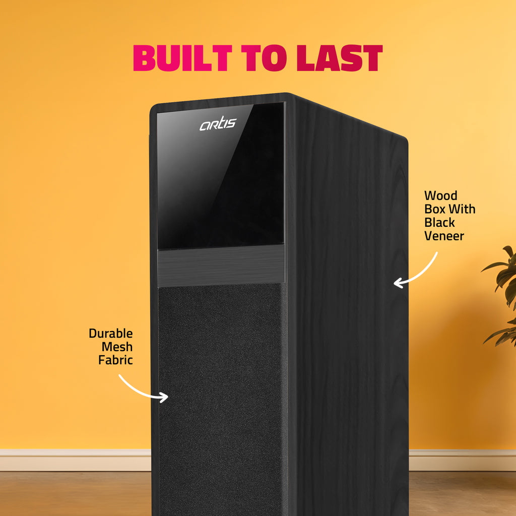 SoundHub 400 Bluetooth Tower Speaker with Bluetooth/HDMI/AUX in/Optica