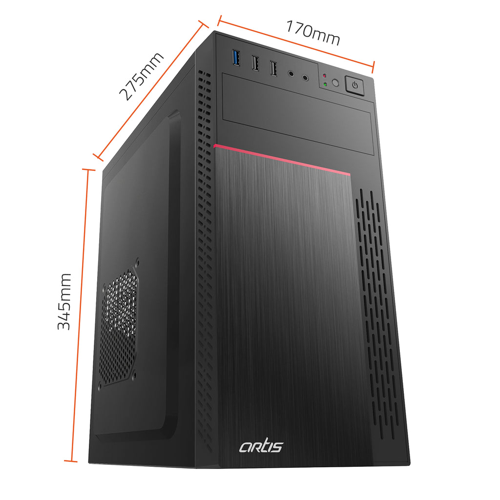 2720 3.0 Computer Cabinet Support Micro ATX Motherboard, 1 x 80mm Fan