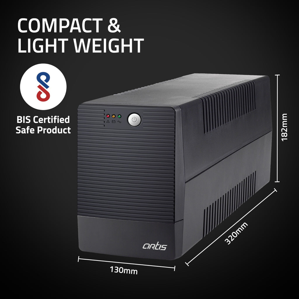 Artis 2000VA Line Interactive UPS for Personal/Gaming Computers, Deskt