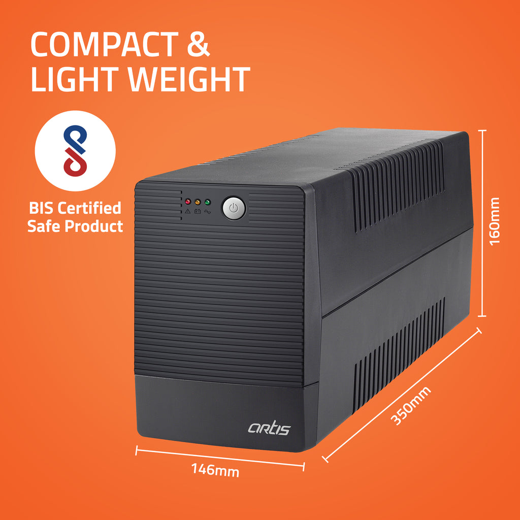 Artis 1500VA Line Interactive UPS with BIS Certified