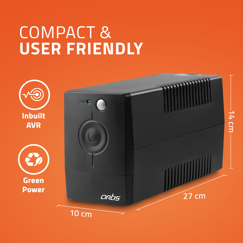 Artis UPS | 600VA Line Interactive UPS with BIS Certified